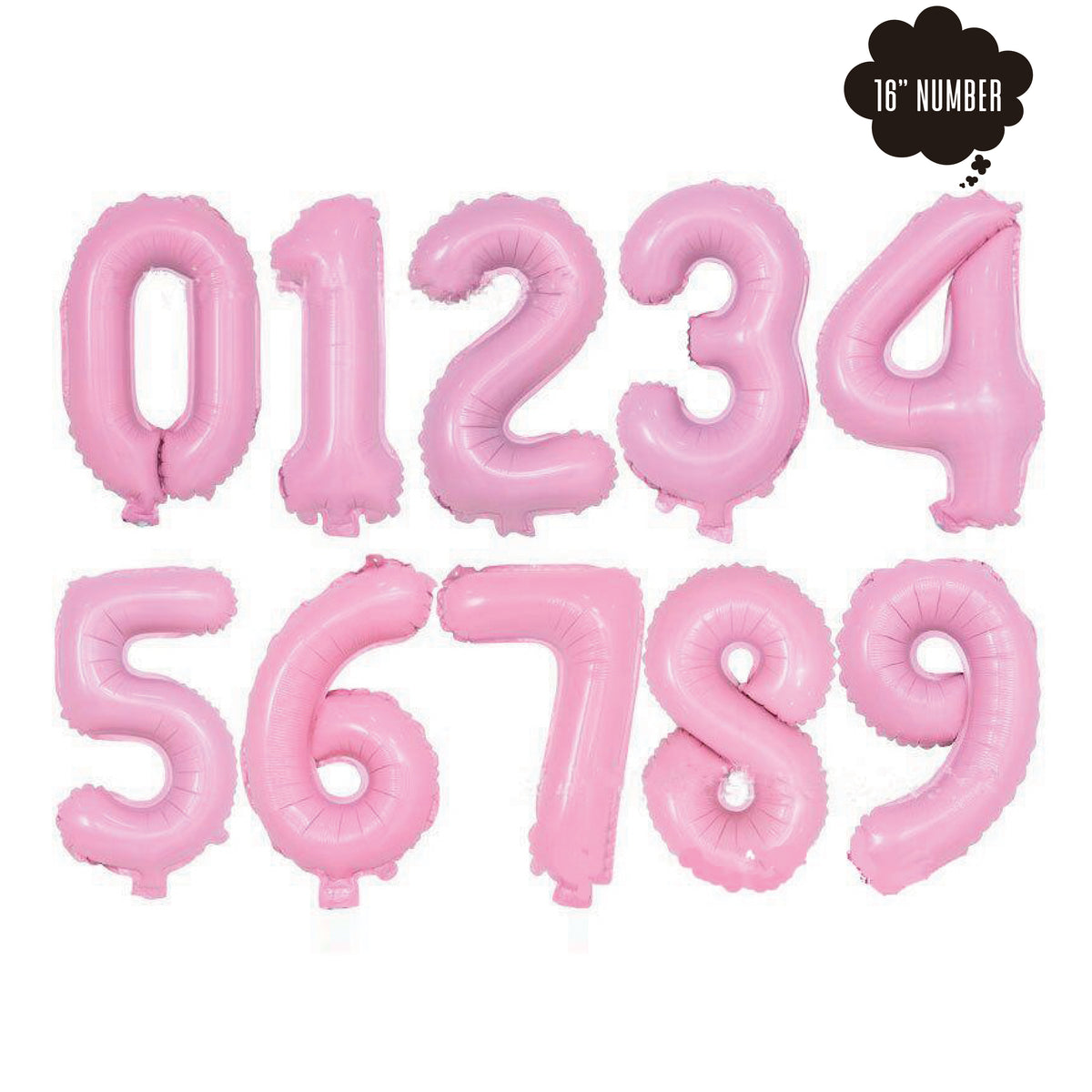 Pink 16inch Number Balloon | Bloop Balloons Singapore