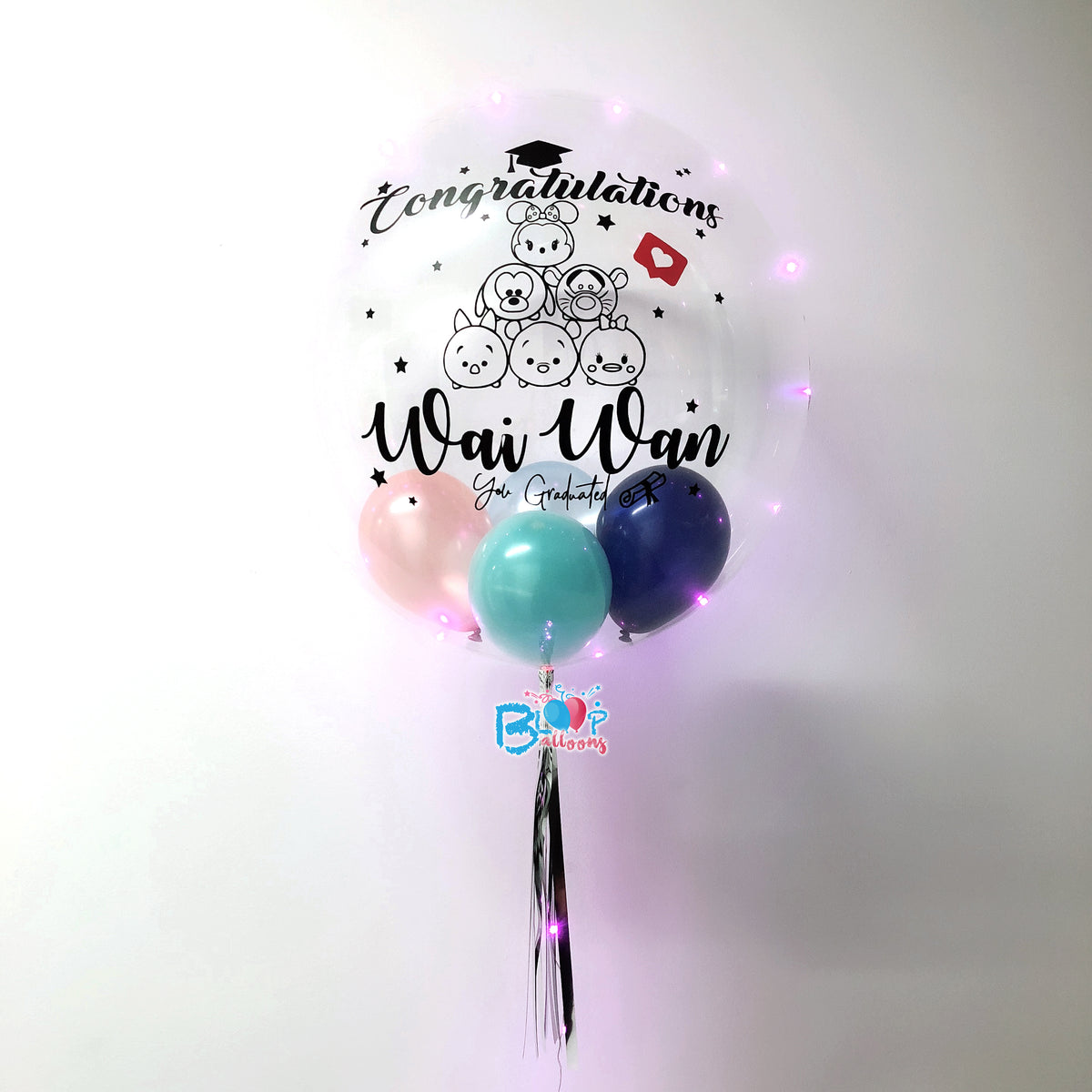 Graduation Personalized Bubble Balloon | Bloop Balloons Singapore