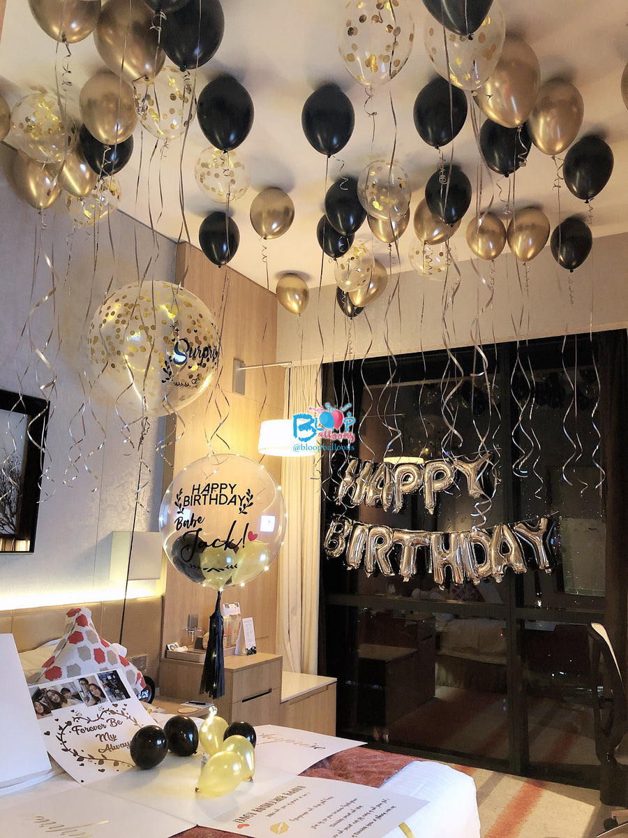 Surprise Hotel Room Decoration | Bloop Balloons Singapore