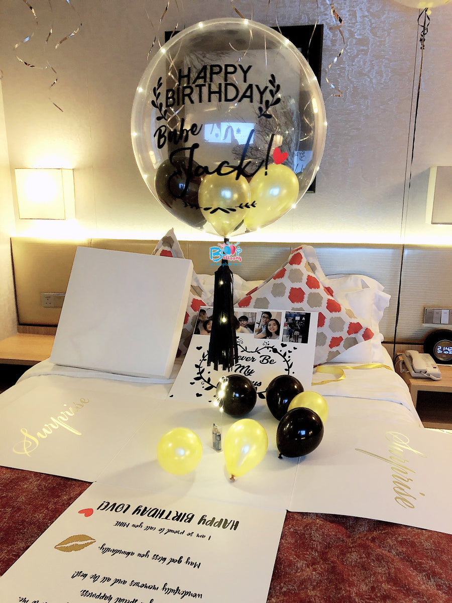 Surprise Hotel Room Decoration | Bloop Balloons Singapore