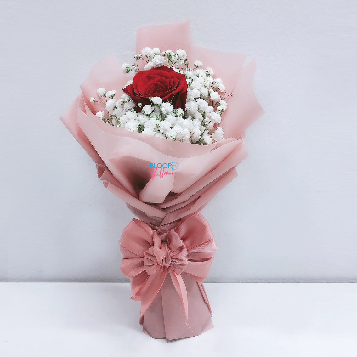 One Flower Bouquet White Roses Bouquet