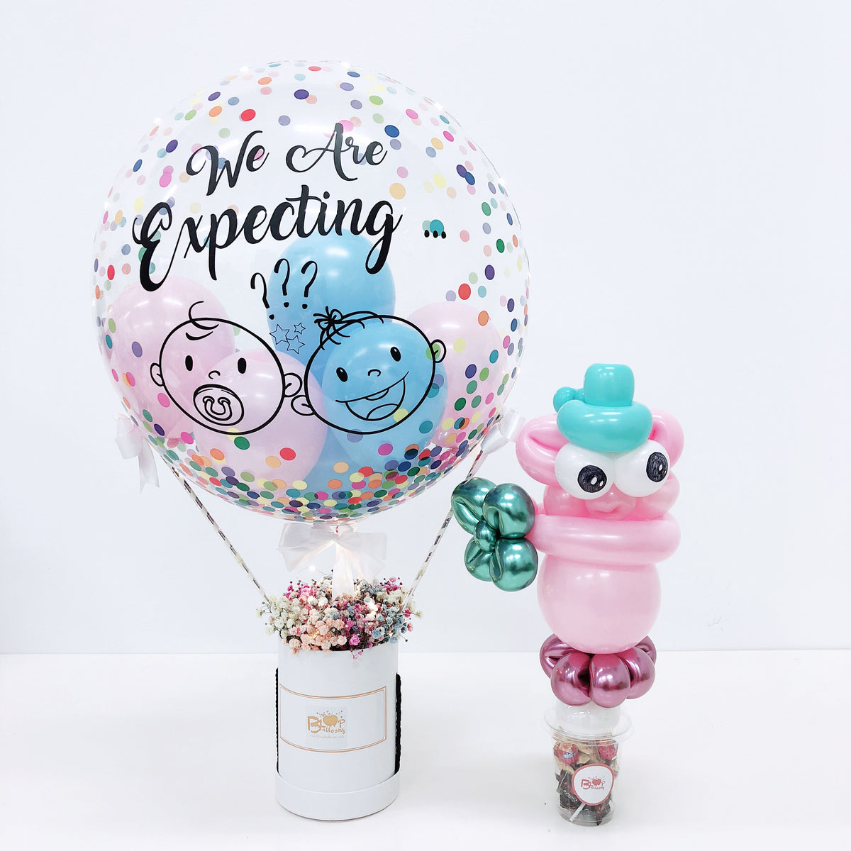 Gender Reveal Hot-Air-Balloon Box | Bloop Balloons